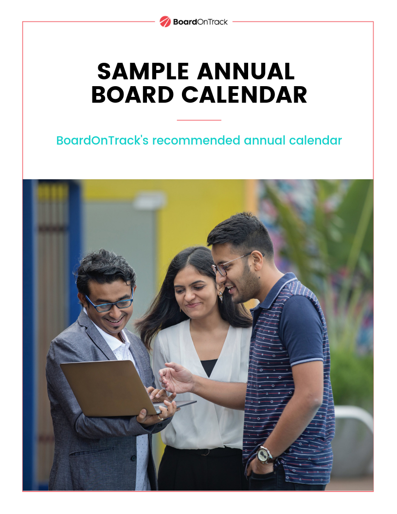 BOT Sample Annual Charter Board Calendar